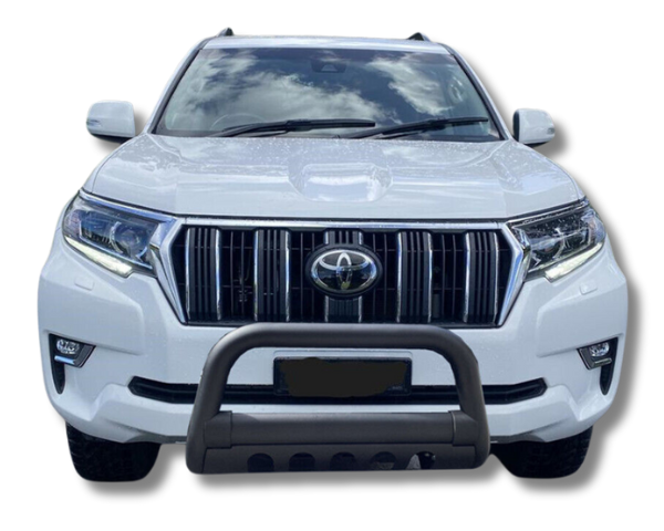 3" Steel Nudge Bar for 150 Series Toyota Prado - Matt Black (2010 - 20 ...