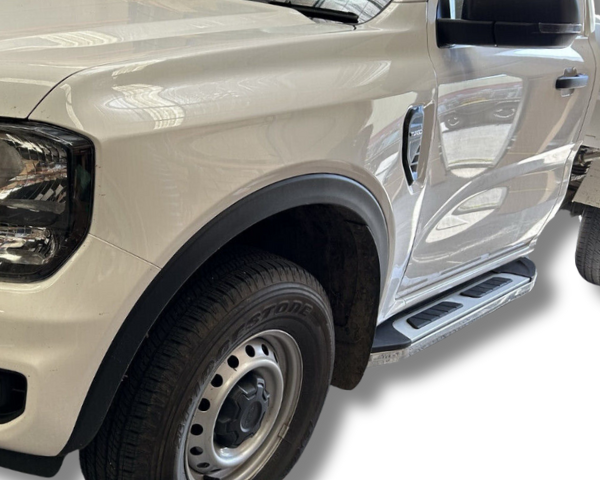 Aluminium Side Steps for Ford Ranger Next Gen Single Cab - Silver/Blac ...