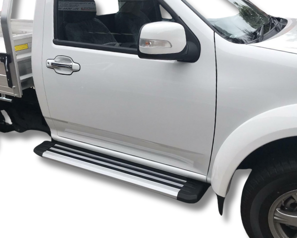 Aluminium Side Steps for RG Holden Colorado & Isuzu D-MAX Single Cab ...