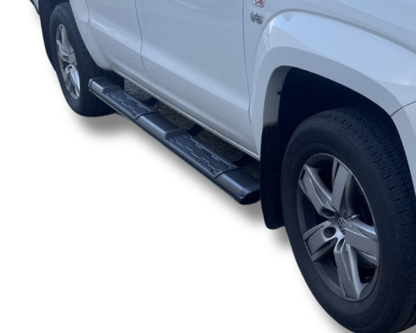 Aluminium Side Steps for Volkswagen Amarok Dual Cab - Black (2010 - 20 ...