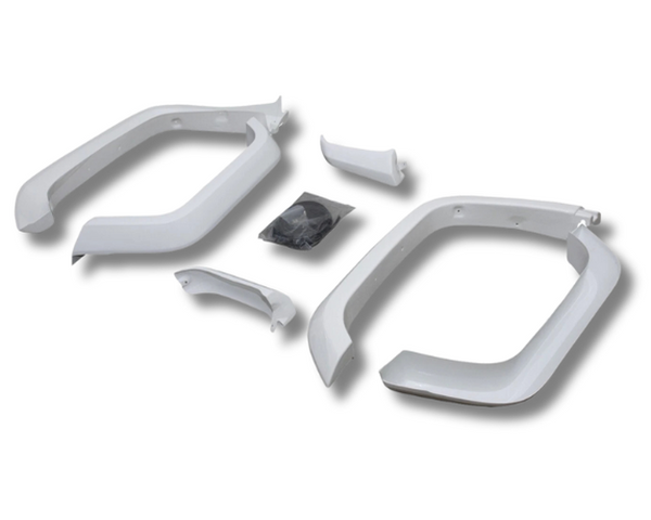 Flares for 79 Series Toyota Landcruiser Workmate Dual Cab - White - Se ...