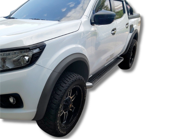 Flares for NP300 D23 Nissan Navara Dual Cab - Matte Black - Slim Style ...
