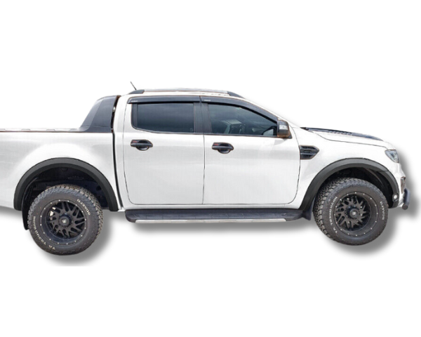 Flares for PX3 Ford Ranger Wildtrak Dual Cab - Matte Black - Slim Styl ...