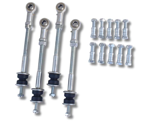 Front & Rear Sway Bar Links with Mounting Bolts to Suit 2" - 8" Lift f ...