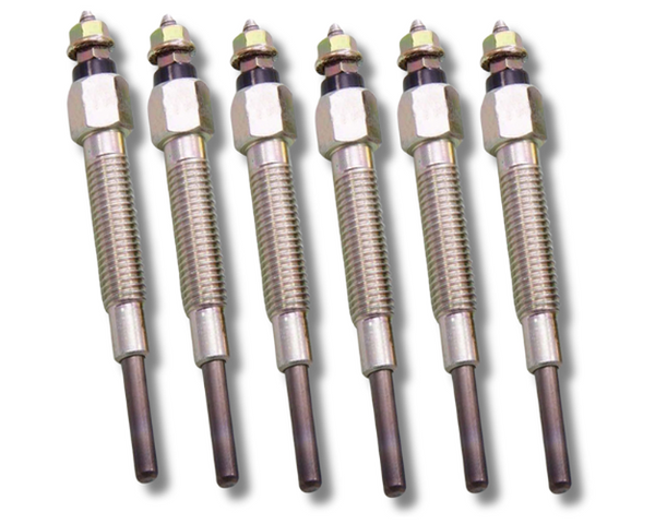 Glow Plugs x 6 for GQ Y60 Nissan Patrol / D21 Navara & Ford Maverick D ...