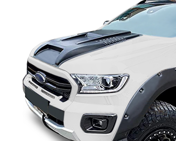Bonnet Scoop for PX1 / PX2 / PX3 Ford Ranger - Matte Black (2011 - 202 ...
