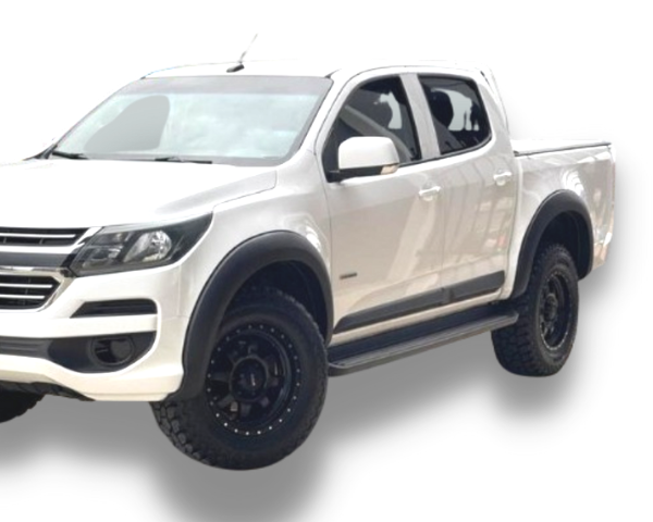 Flares for RG Holden Colorado Dual Cab - Matte Black - Set of 4 (2016 ...