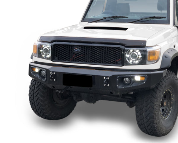 No Loop Steel Bull Bar for 76 / 78 / 79 Series Toyota Landcruiser - AD ...