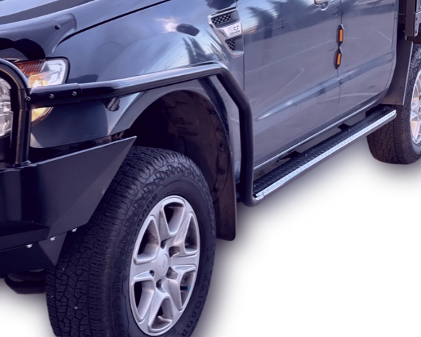 Side Steps & Brush Bars for PX1 / PX2 / PX3 Ford Ranger Dual Cab in He ...
